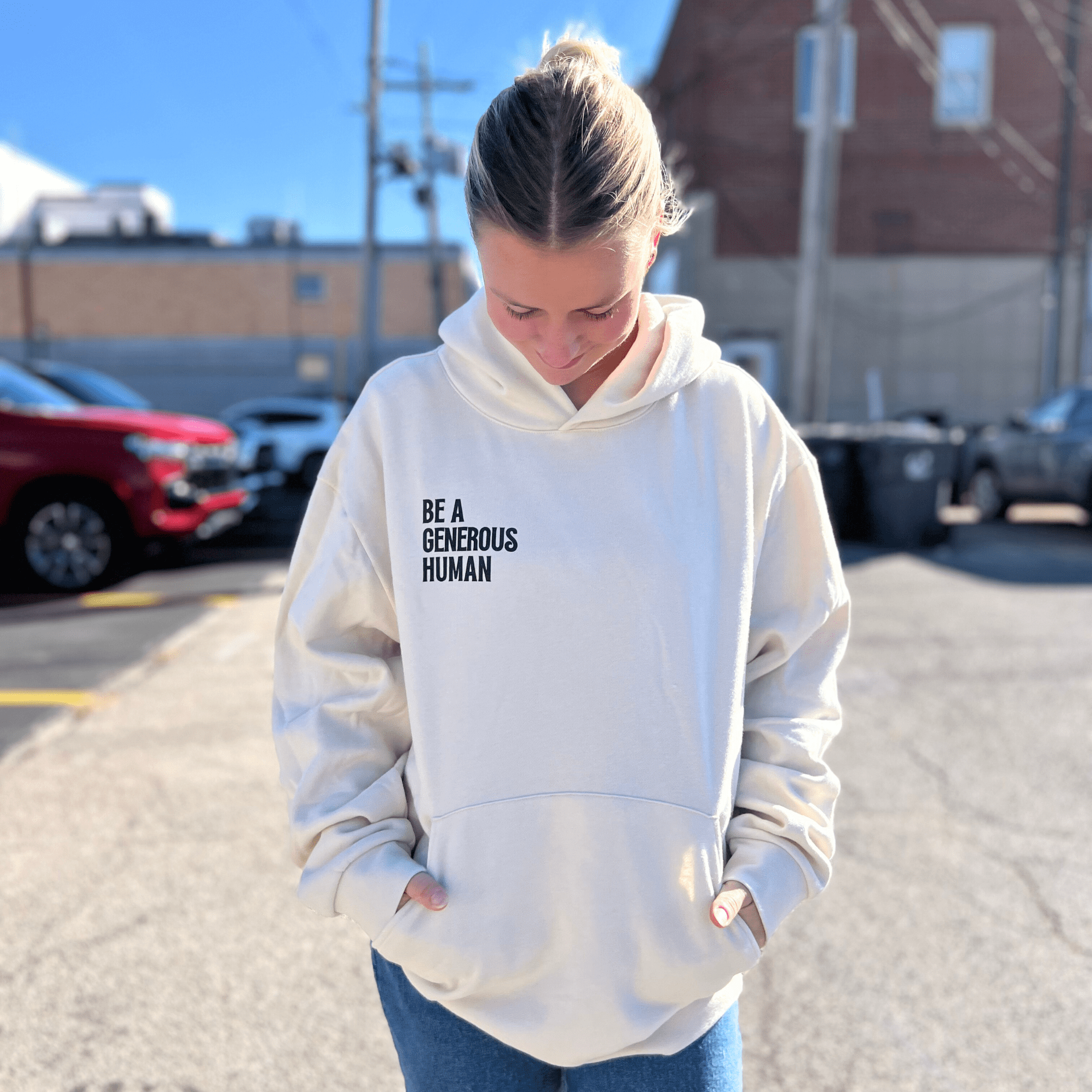 Be A Generous Human Hoodie – Generous Coffee