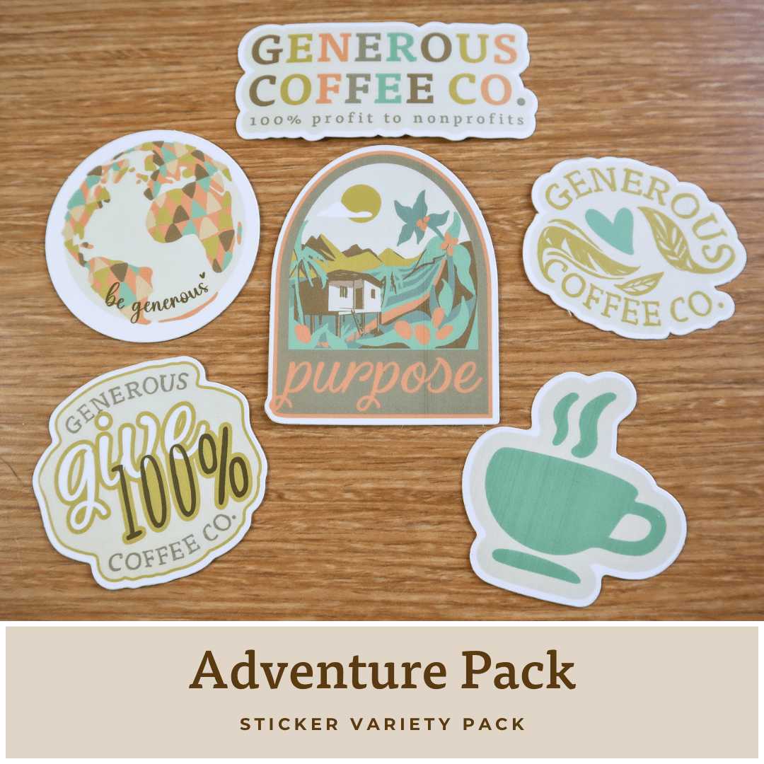 Adventure Sticker Variety Pack – Generous Coffee